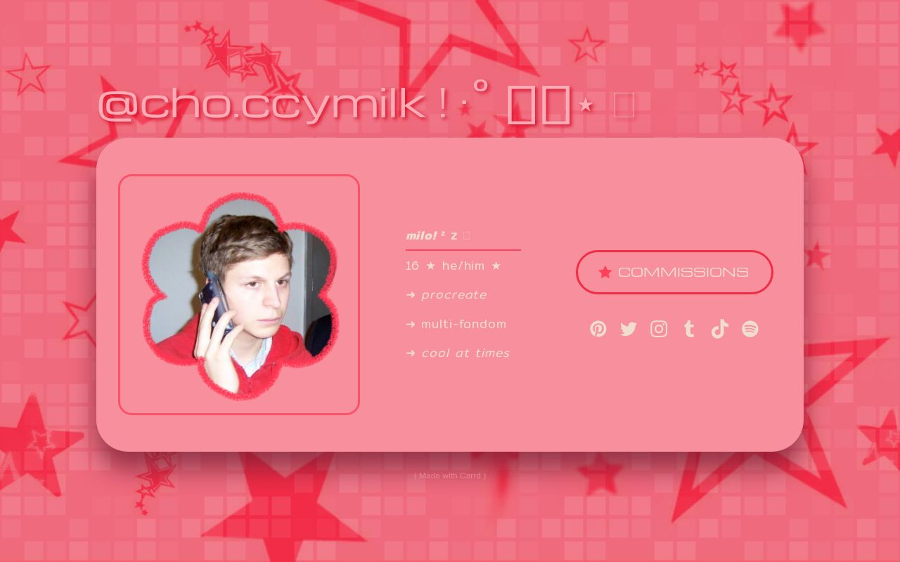 choccymilk’s carrd!!